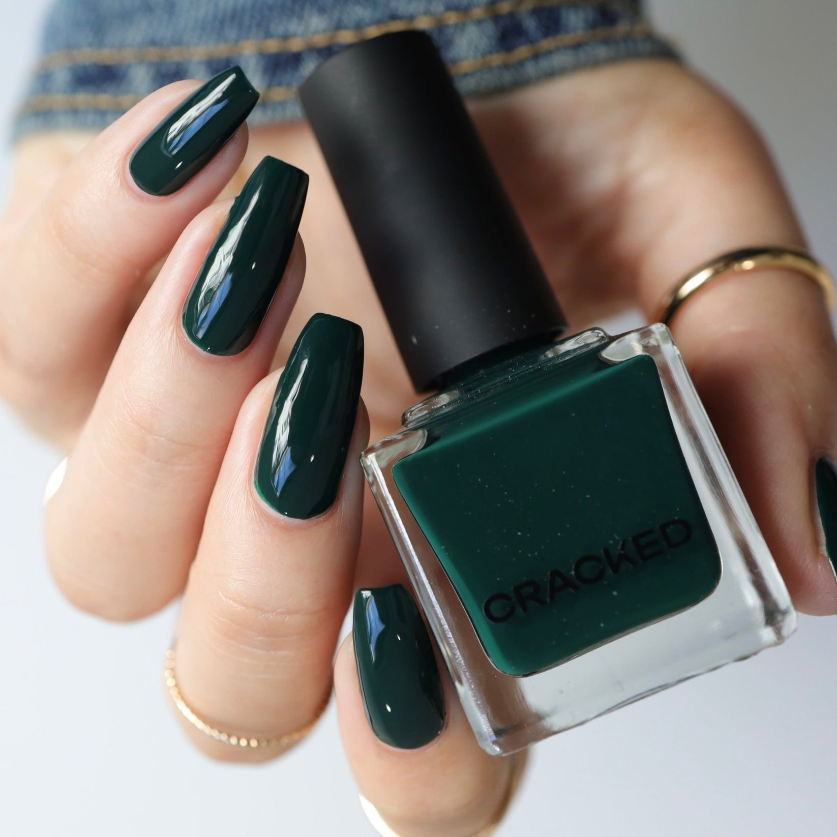 Cracked Polish | Black Jade Indie Nail Polish